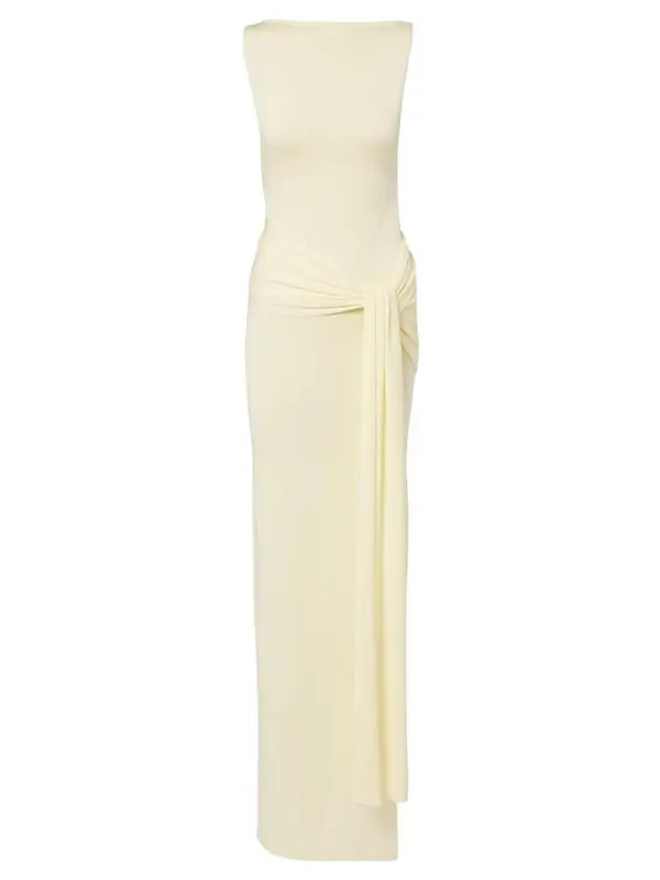 AYA MUSE Draped Gown - Yellow