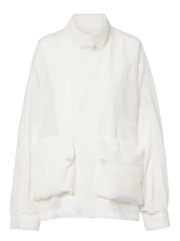 THE FRANKIE SHOP Breya Oversized Jacket - White