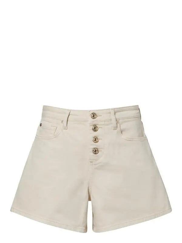 7 For All Mankind Kori Denim Shorts - White