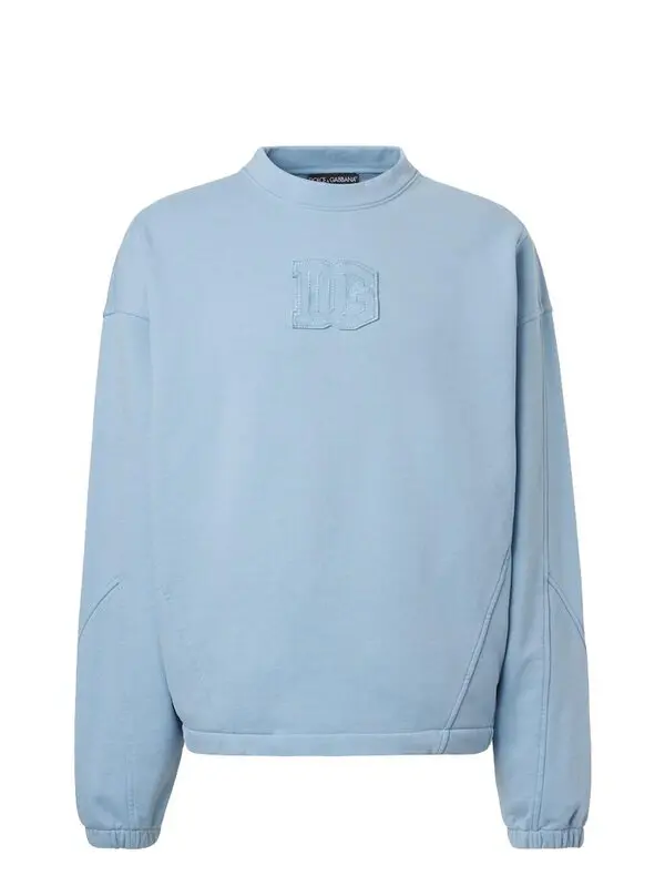 Dolce & Gabbana Cotton Jersey Sweatshirt - Blue