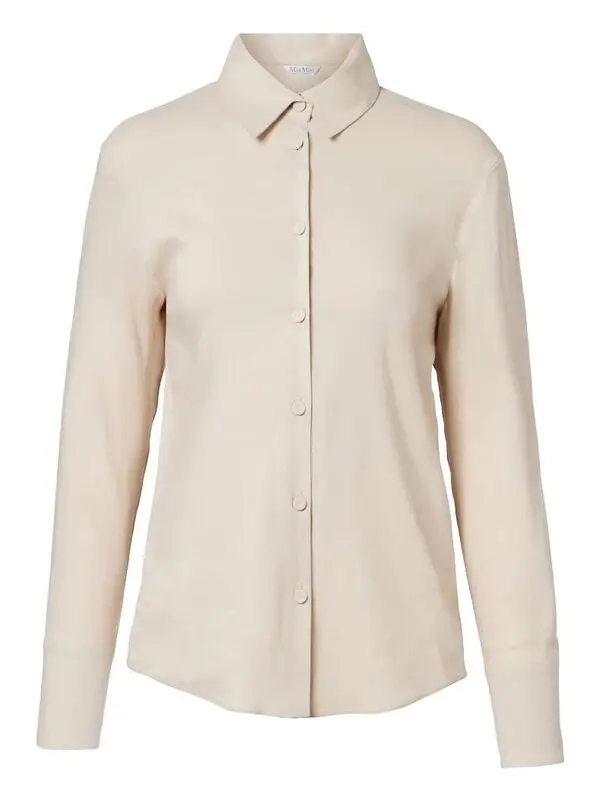 Max Mara Badesse Linen-blend Shirt - Beige
