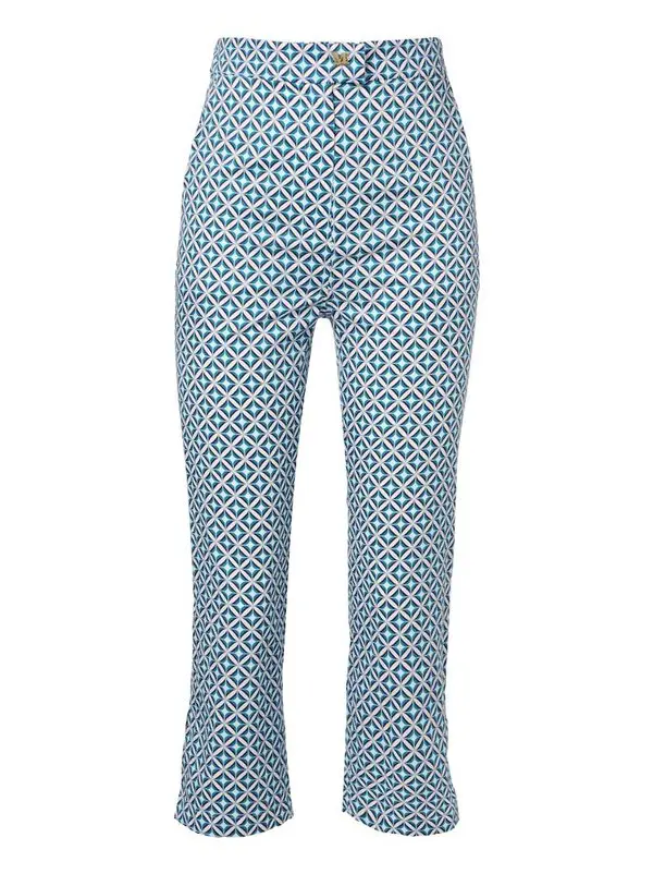 Max Mara Facella Printed Wide-leg Jeans - Blue