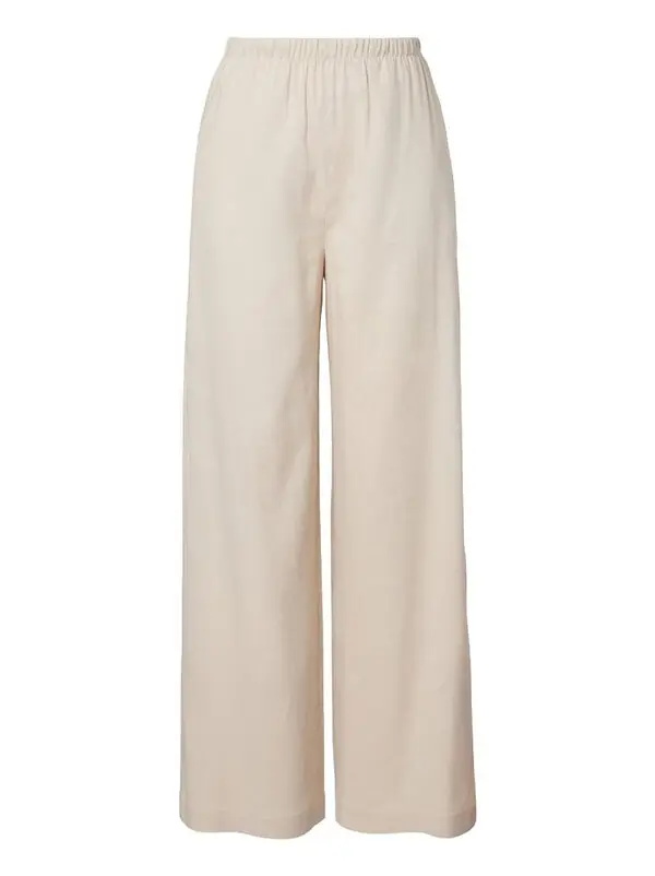 Max Mara Destino Linen-blend Pants - Beige