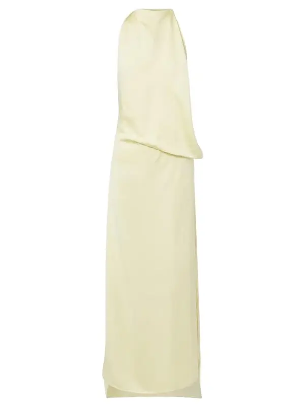 Sportmax Dolmen Satin Gown - Yellow