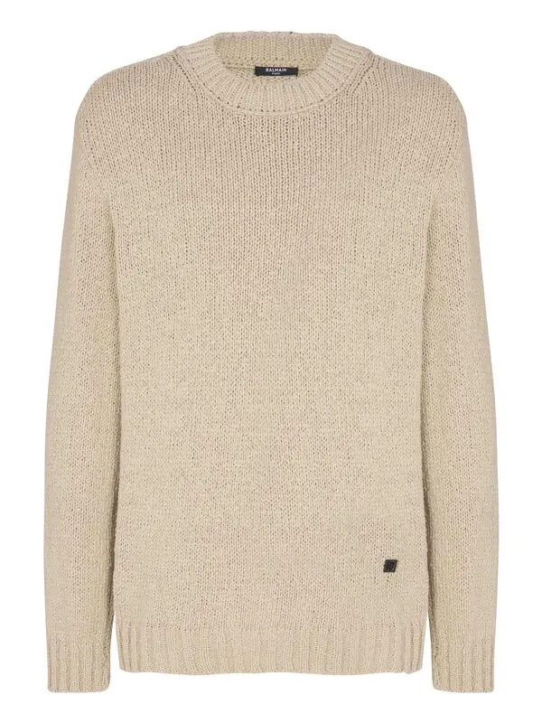 Balmain Light Cotton Jumper - Beige