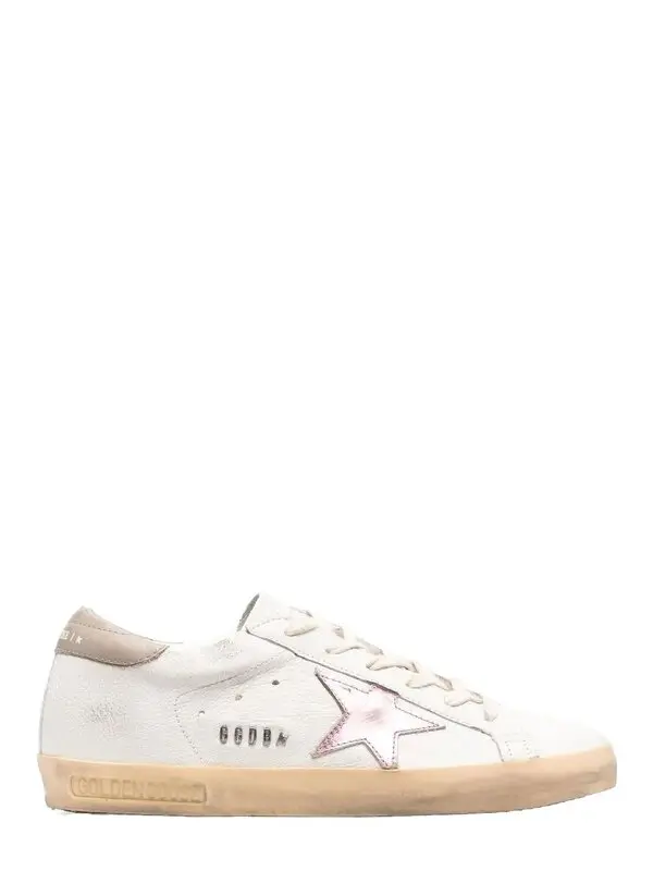 GOLDEN GOOSE Super-star Laminated Star Sneakers - White