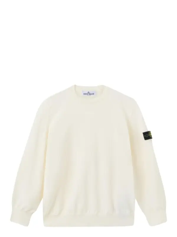 Stone Island Crew Neck Sweater - White