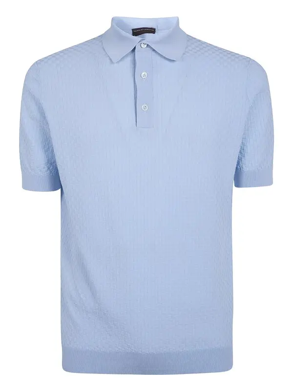 FILIPPO DE LAURENTIIS Short Sleeves Polo Shirt - Gray