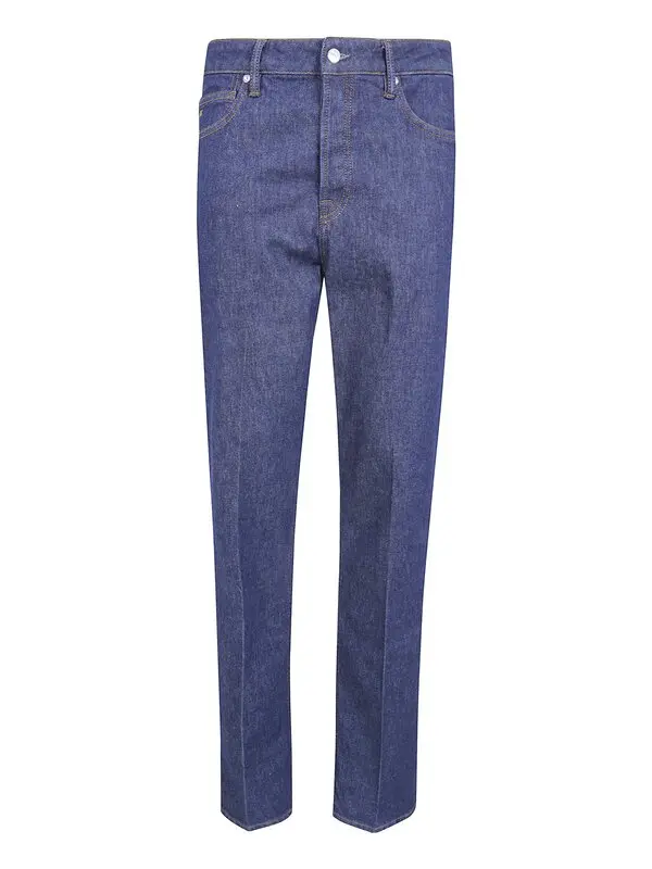 NINE:INTHE:MORNING Classic Straight Leg Jeans - Blue