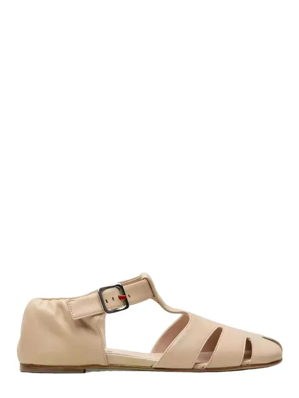 CHUCKIES Cut-out T-bar Sandals - Neutrals