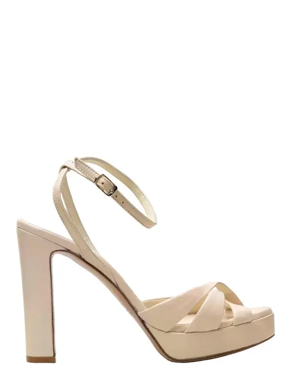 CHUCKIES Crossover-strap Platform Sandals - Neutrals