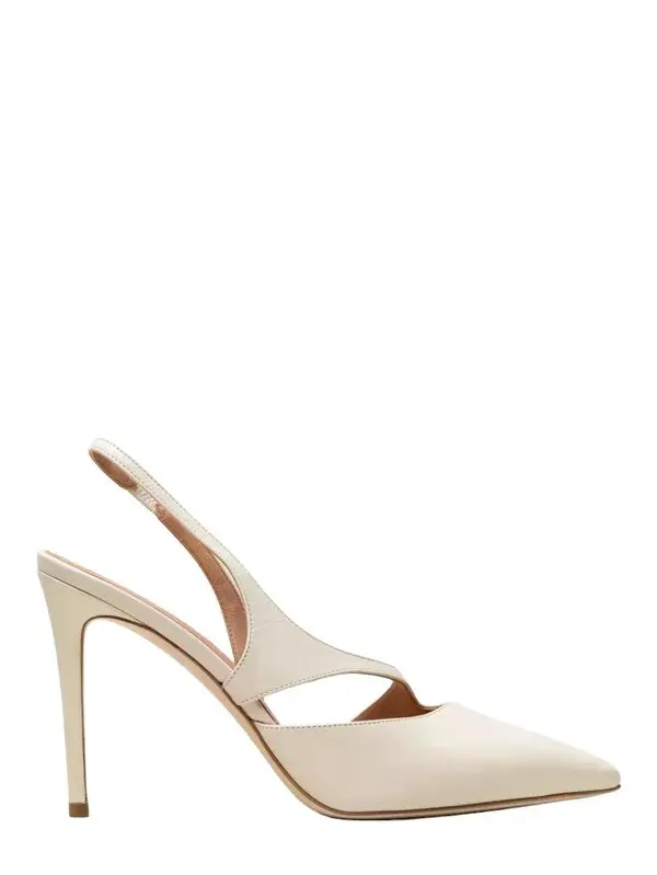 CHUCKIES Cutout Slingback Pumps - Neutrals