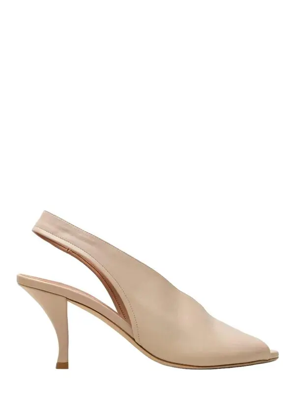 CHUCKIES Open-toe Slingback Pumps - Neutrals