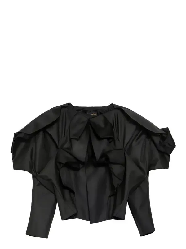 Comme Des Garçons Ruffled Jacket - Black