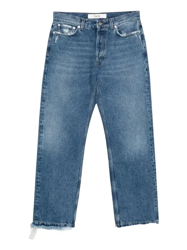 Séfr Frayed Jeans - Blue