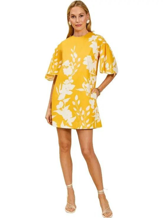 Mestiza New York Marianna Shift Mini Dress - Yellow