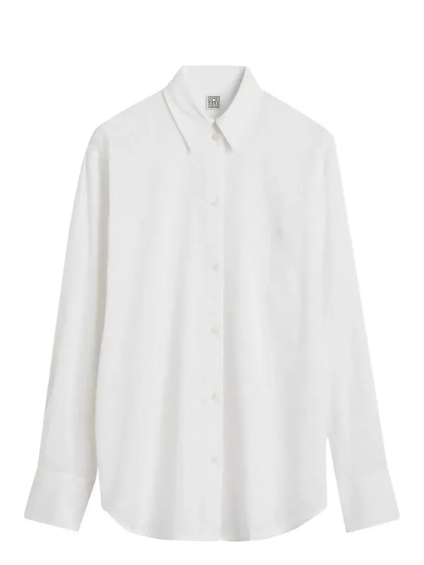 TOTEME Linen And Cotton Blend Shirt - White