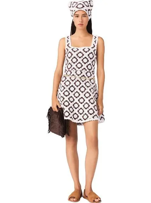 Maje Crochet Mini Dress - Floral