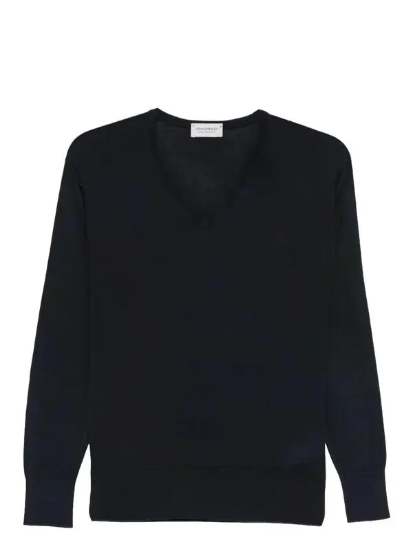 John Smedley Anne V-neck Sweater - Blue