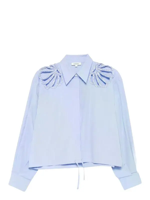 Sandro Embellished Shirt - Blue
