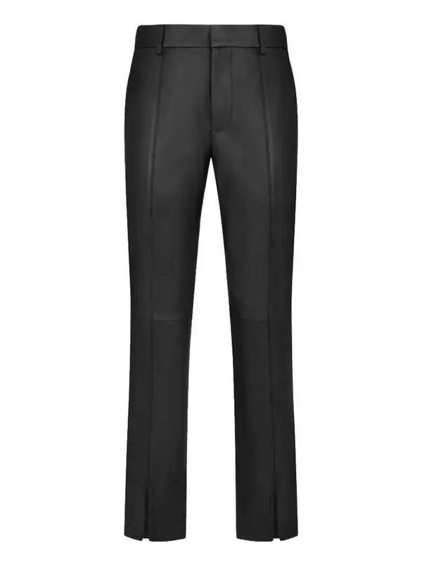 BLAZÉ MILANO Panelled Leather Trousers - Black