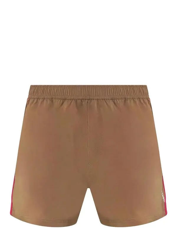 OSKLEN Side-stripe Shorts - Brown