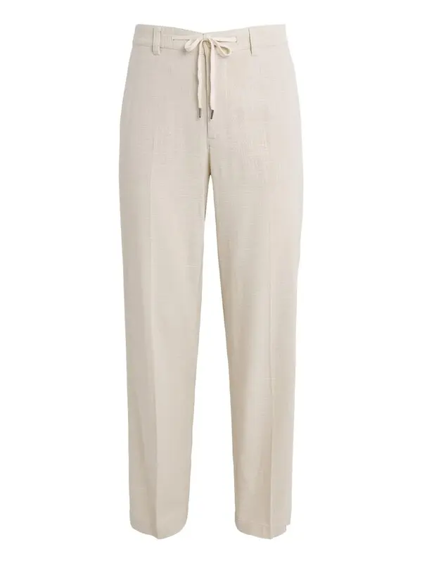 Paige Woven Tiano Trousers - Beige