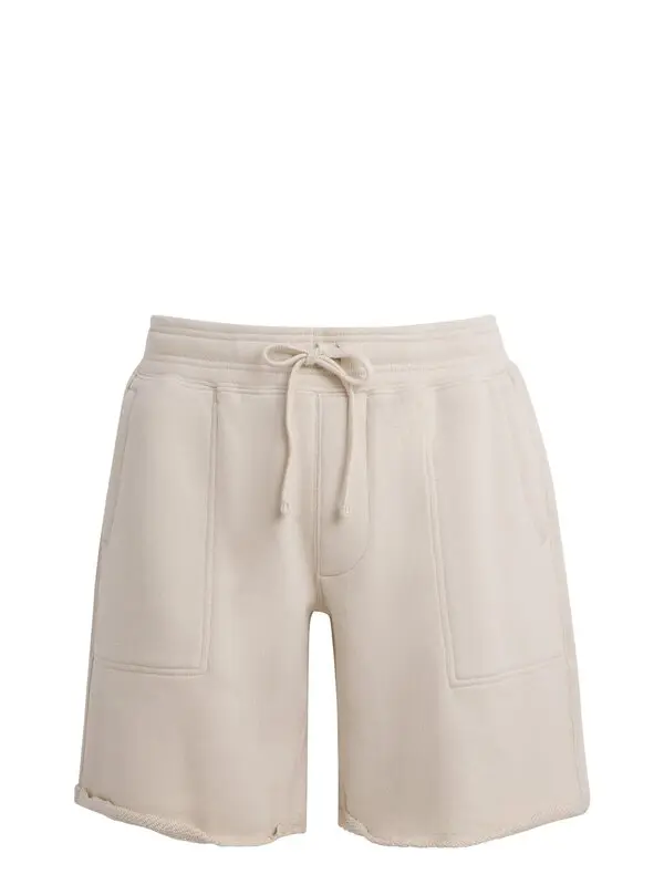 Paige Cotton Ruiz Sweatshorts - Beige