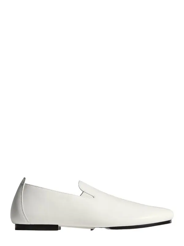 Bottega Veneta Lambskin Slippers - White