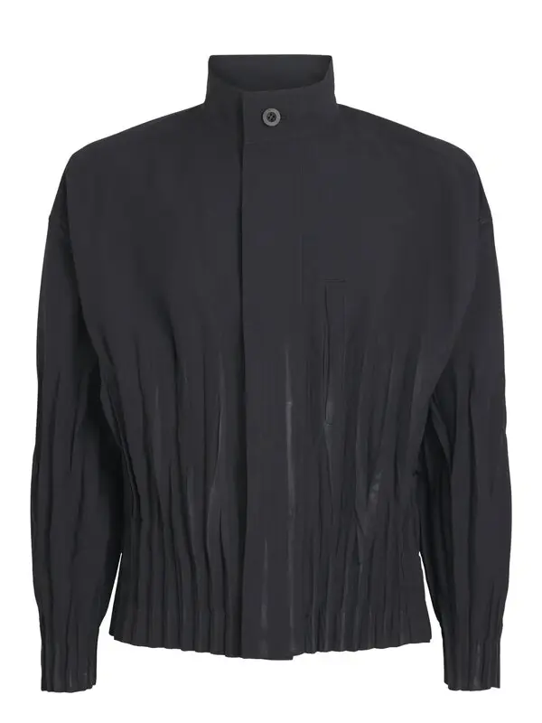 Issey Miyake Pleated Waft Jacket - Black
