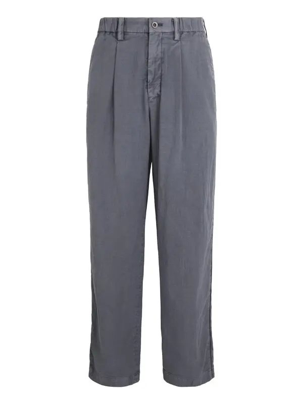 Issey Miyake Cotton Pigment-dyed Trousers - Grey