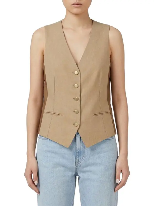 Tagliatore Waistcoat - Beige