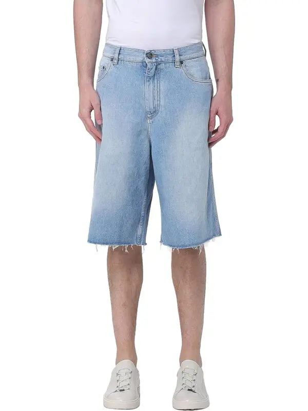 Dolce & Gabbana Cotton Denim Shorts - Blue