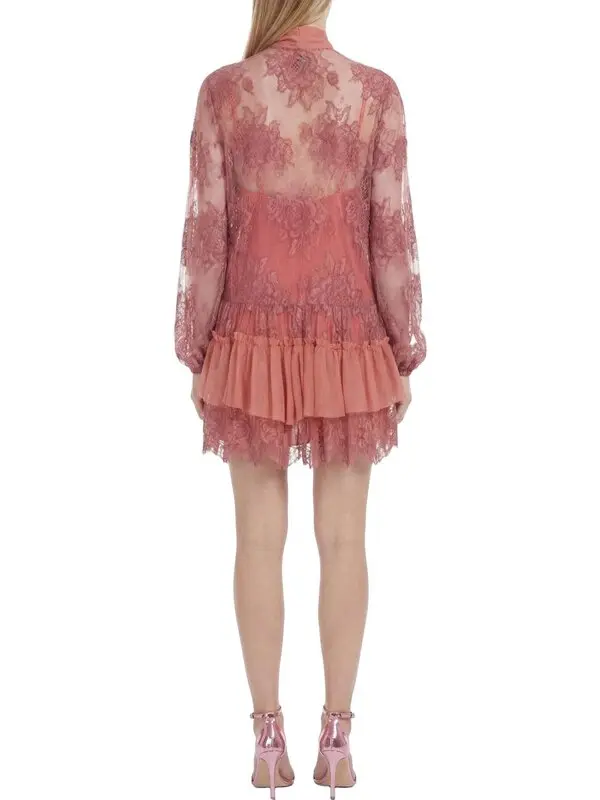 ANIYE BY Lace Mini Dress - Pink