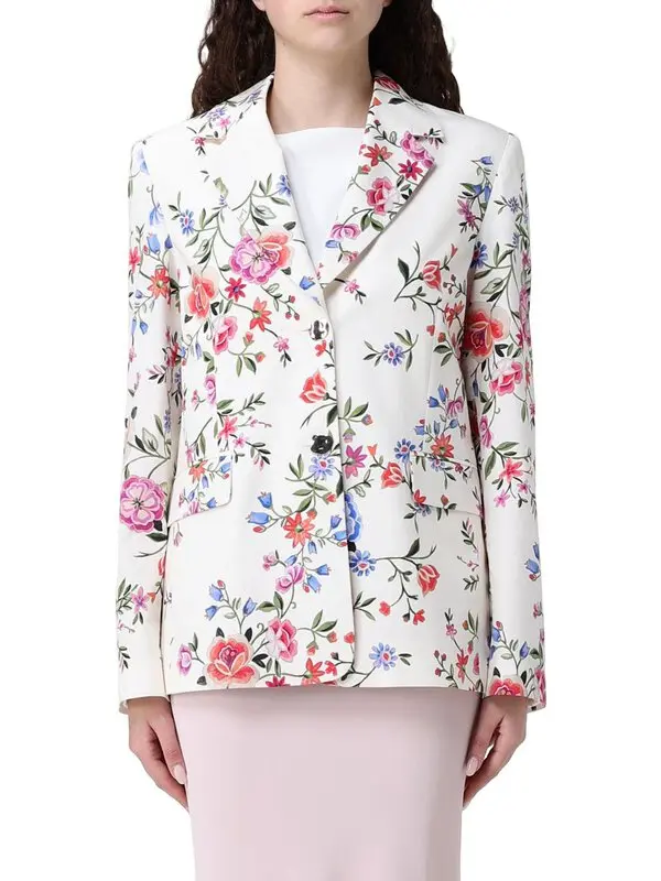 Liu Jo Floral Print Jacket - White