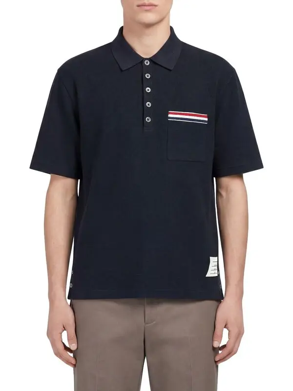Thom Browne Polo Shirt - Navy