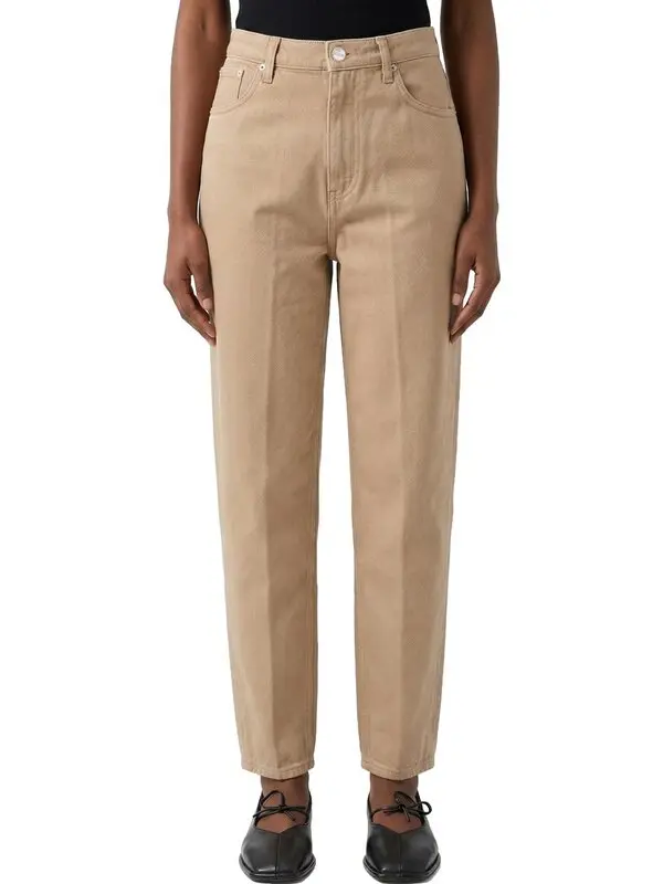 DONDUP Straight Cotton Denim Jeans - Brown