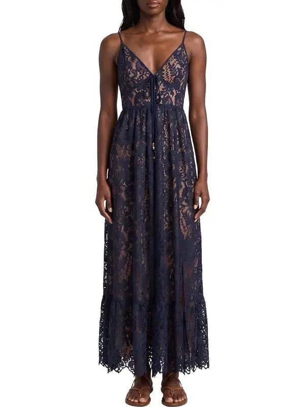 Michael Kors Lace Midi Dress - Blue 1