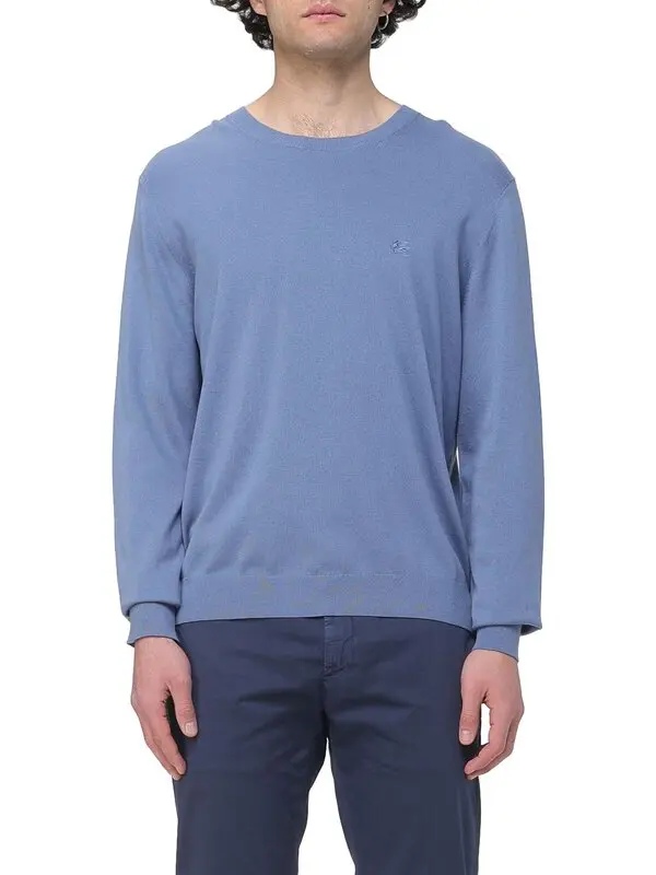Etro Crew Neck Pullover - Gnawed Blue