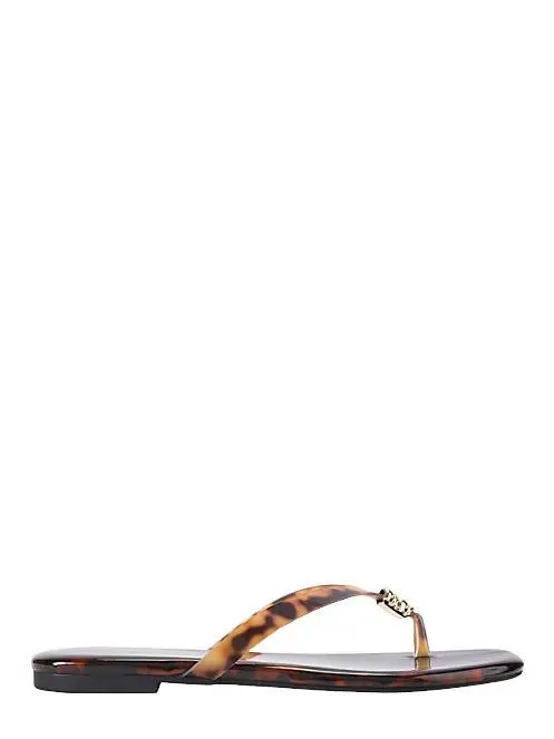 Kurt Geiger Rinse Faux-leather Slides - Brown/oth