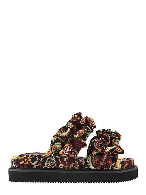 Kurt Geiger Sunshine Flat Woven Sandals - Mult/other