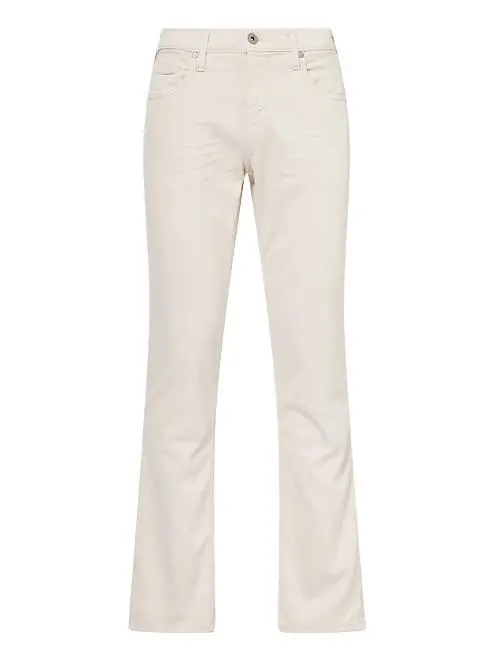 Paige Transcend Normandie Straight Stretch-denim Jeans - Sea Shell
