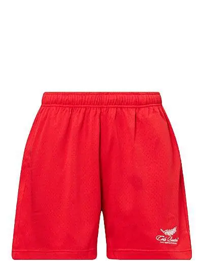 COLE BUXTON International Embroidered Mesh Shorts - Red