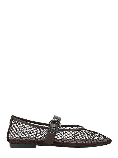 Kurt Geiger Nico Mesh Ballet Flats - Brown