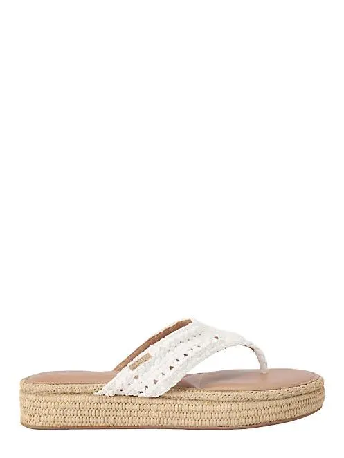 Carvela Portofino Woven Sandals - White