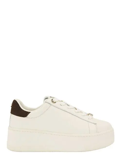 Kurt Geiger Logic Suede Trainers - White
