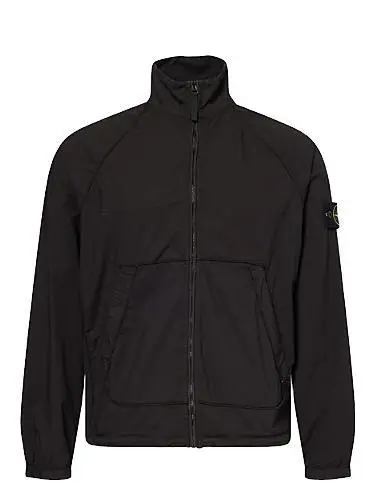 Stone Island Stretch-cotton Tela Track Jacket - Black