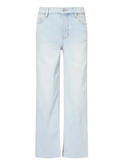 FRAME The Slim Palazzo Denim Jeans - Preen Raw After