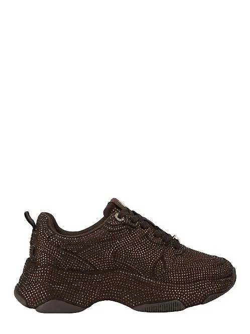 Kurt Geiger Luster Woven Trainers - Brown