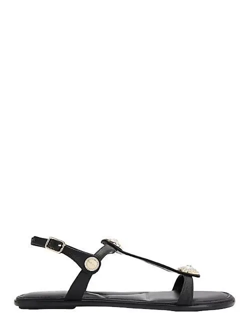 Carvela Amalia Wide-fit Leather Sandals - Black
